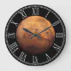 Space Full Color of the Planet Mars Large Clock | Zazzle