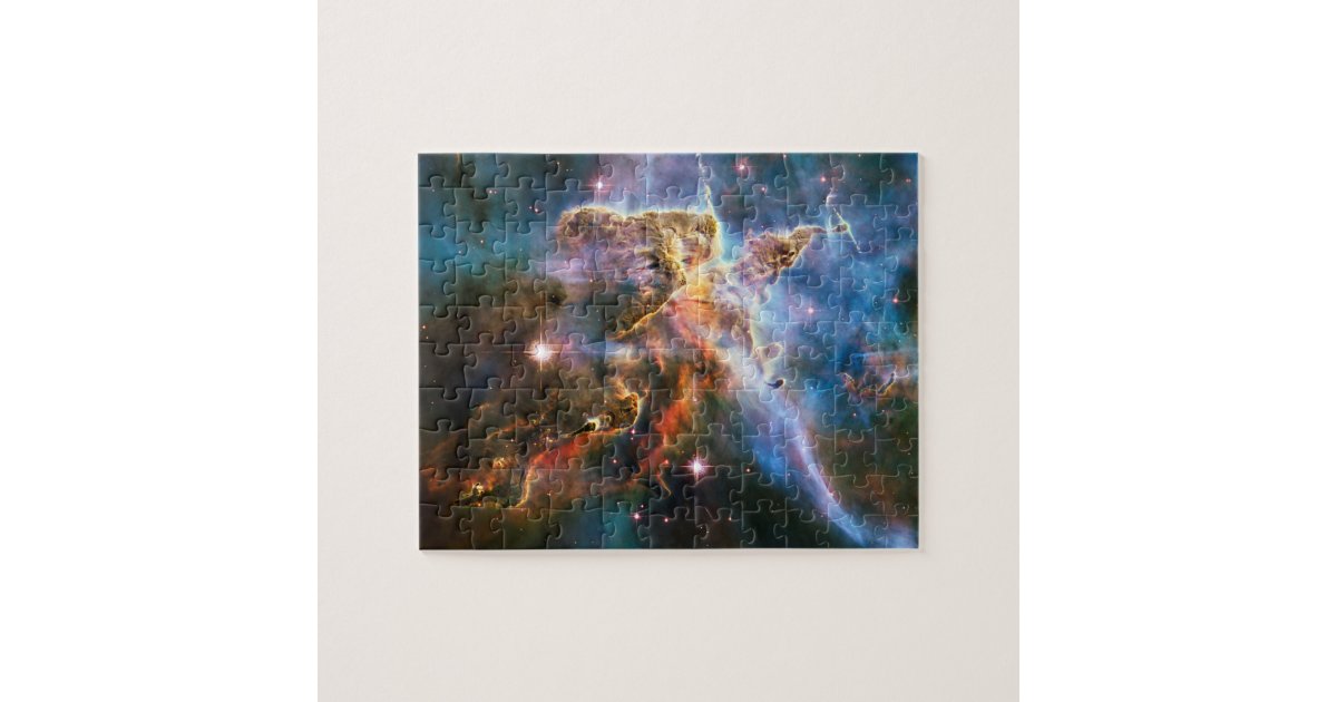 Space galaxy nebula. Universe stars. Hubble NASA Jigsaw Puzzle | Zazzle