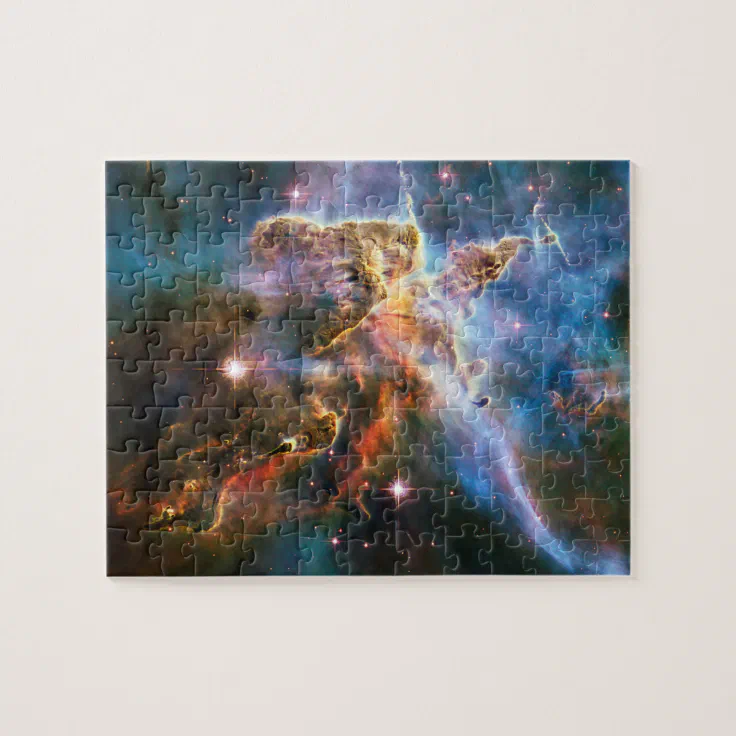 Space galaxy nebula. Universe stars. Hubble NASA Jigsaw Puzzle | Zazzle