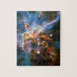 Space galaxy nebula. Universe stars. Hubble NASA Jigsaw Puzzle | Zazzle