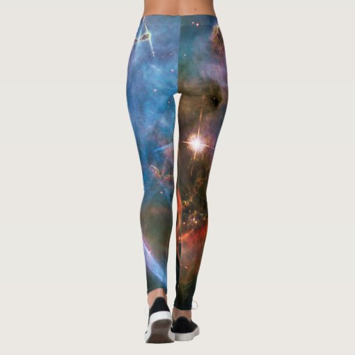 Space galaxy nebula. Universe stars. Hubble NASA Leggings | Zazzle