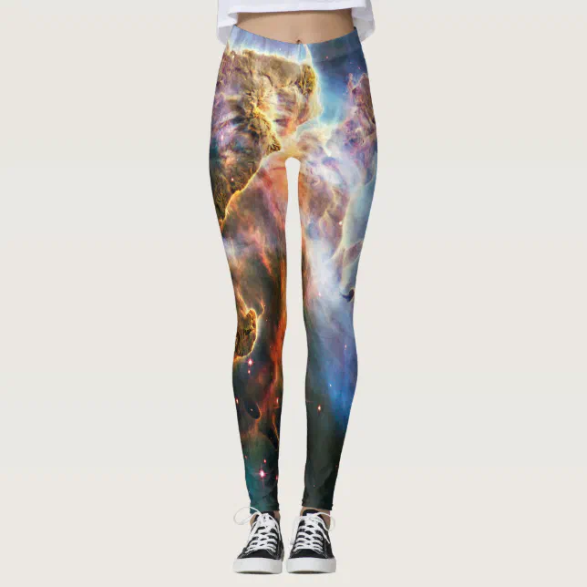 Space galaxy nebula. Universe stars. Hubble NASA Leggings | Zazzle