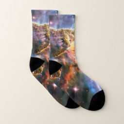 Space galaxy nebula. Universe stars. Hubble NASA Socks | Zazzle