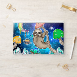 Space Galaxy Sloth Cosmic Mushrooms Weird Crystal HP Laptop Skin | Zazzle