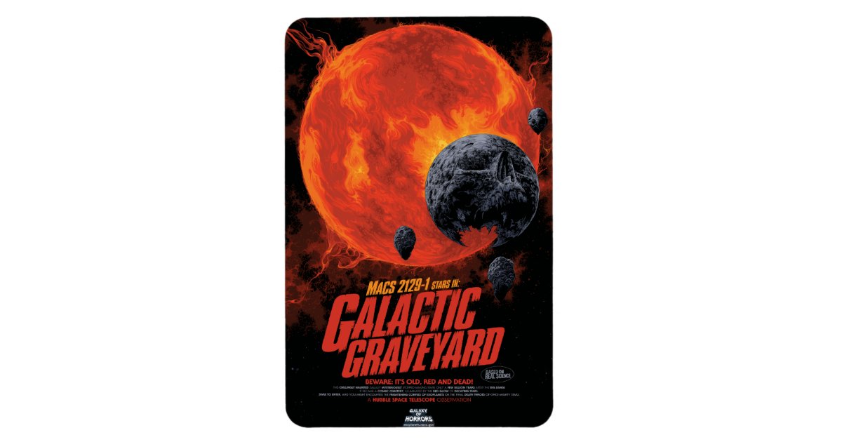 Space Graveyard Skull Halloween Galaxy of Horrors Magnet | Zazzle