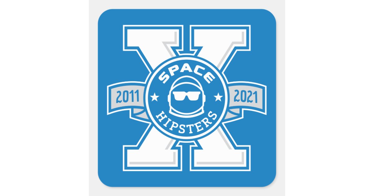 Space Hipsters® X Logo Stickers | Zazzle