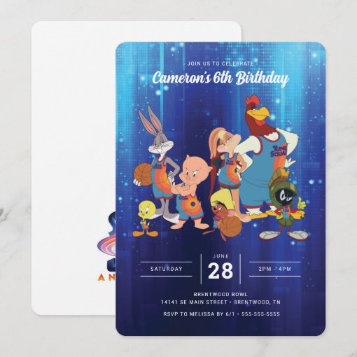 SPACE JAM: A NEW LEGACY™ Birthday Invitation | Zazzle