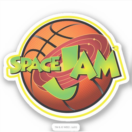 SPACE JAM™ Basketball Logo Sticker | Zazzle