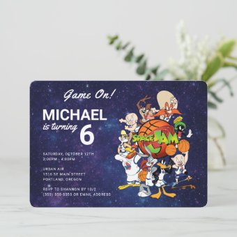 SPACE JAM™ Birthday Invitation | Zazzle