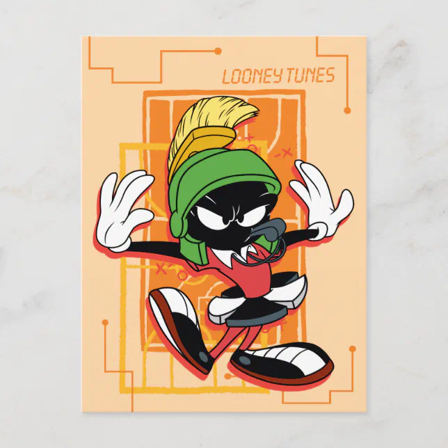SPACE JAM™ Referee MARVIN THE MARTIAN™ Invitation Postcard | Zazzle