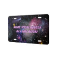 Space License Plate | Zazzle