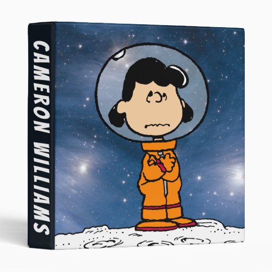 SPACE | Lucy Astronaut 3 Ring Binder | Zazzle.com