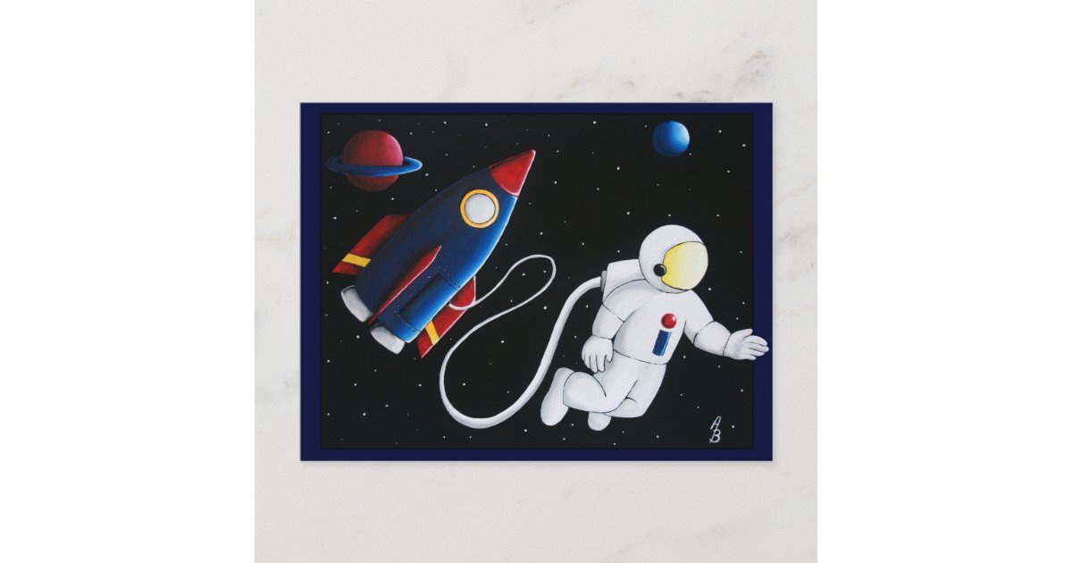 Space Man Postcard | Zazzle