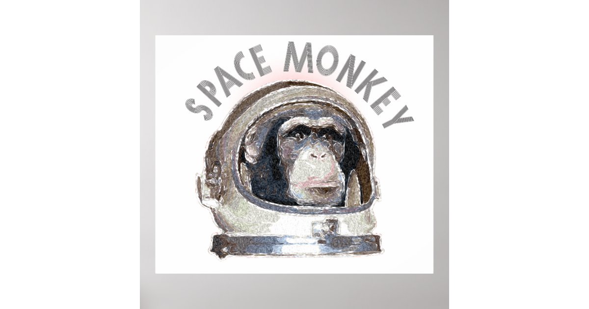 Space Monkey Poster | Zazzle