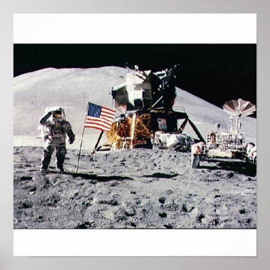 Space Moon Landing Poster | Zazzle.com