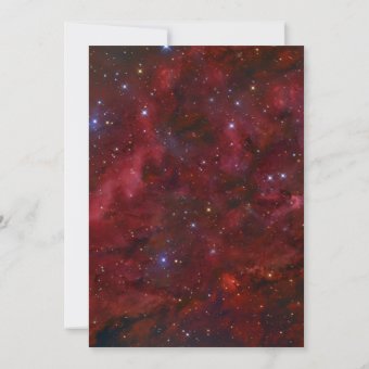 Space Nebula Maroon Galaxy Wedding Invitation | Zazzle