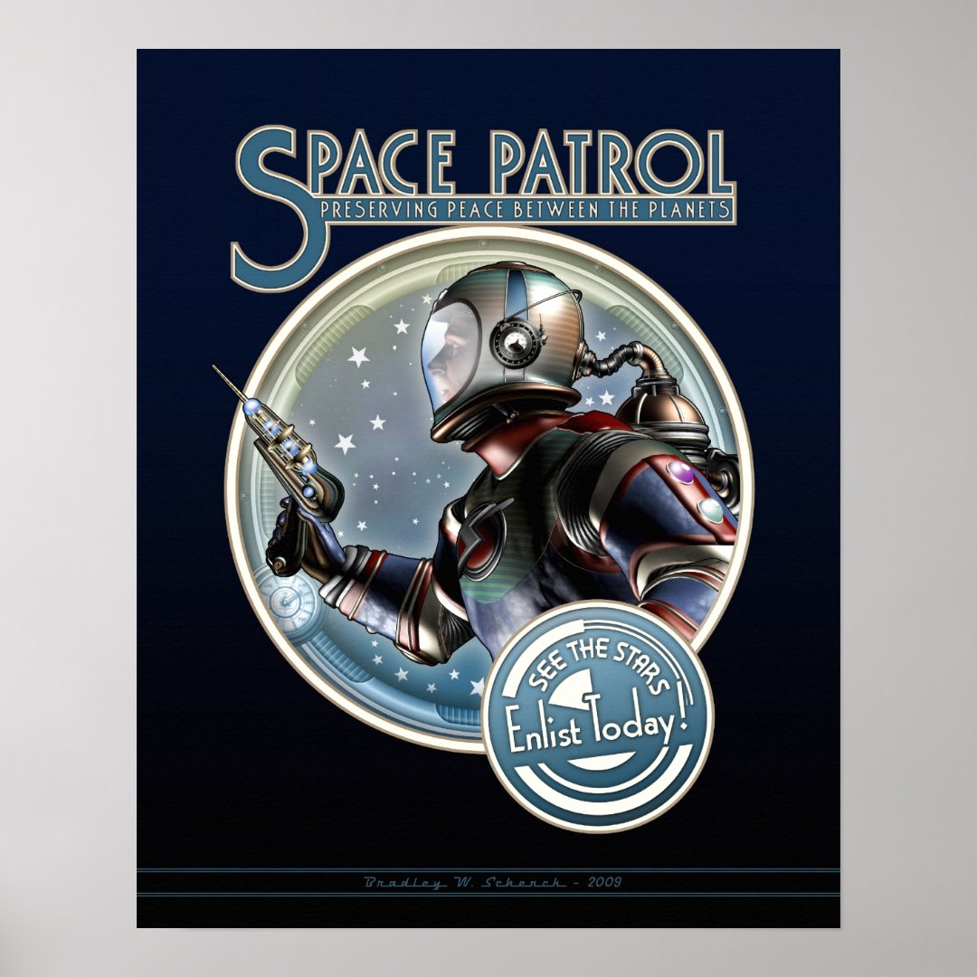 Space Patrol poster (16x20") | Zazzle