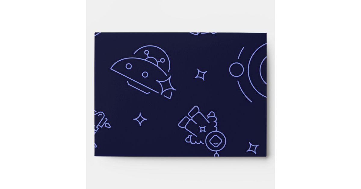 Space pattern envelope | Zazzle