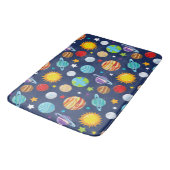 Space Pattern, Planets, Stars, Cosmos, Galaxy Bath Mat | Zazzle