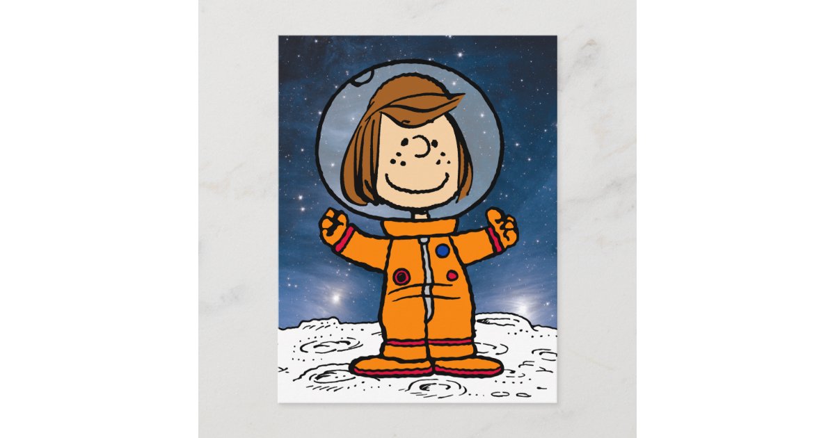 SPACE | Peppermint Patty Astronaut Postcard | Zazzle