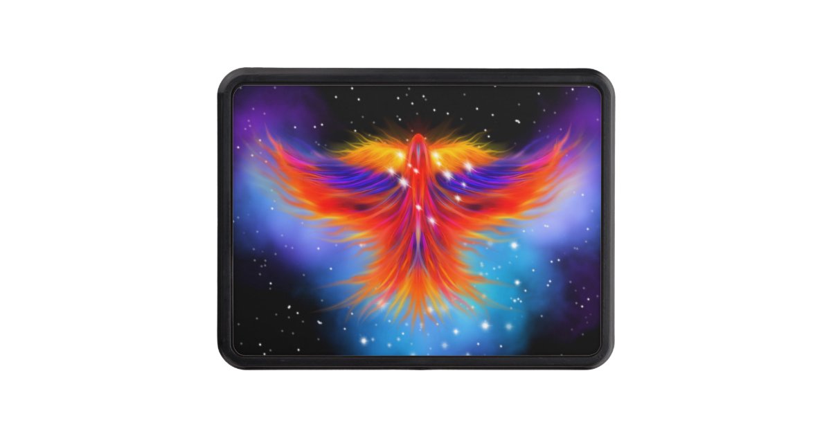 Space Phoenix Nebula Hitch Cover | Zazzle