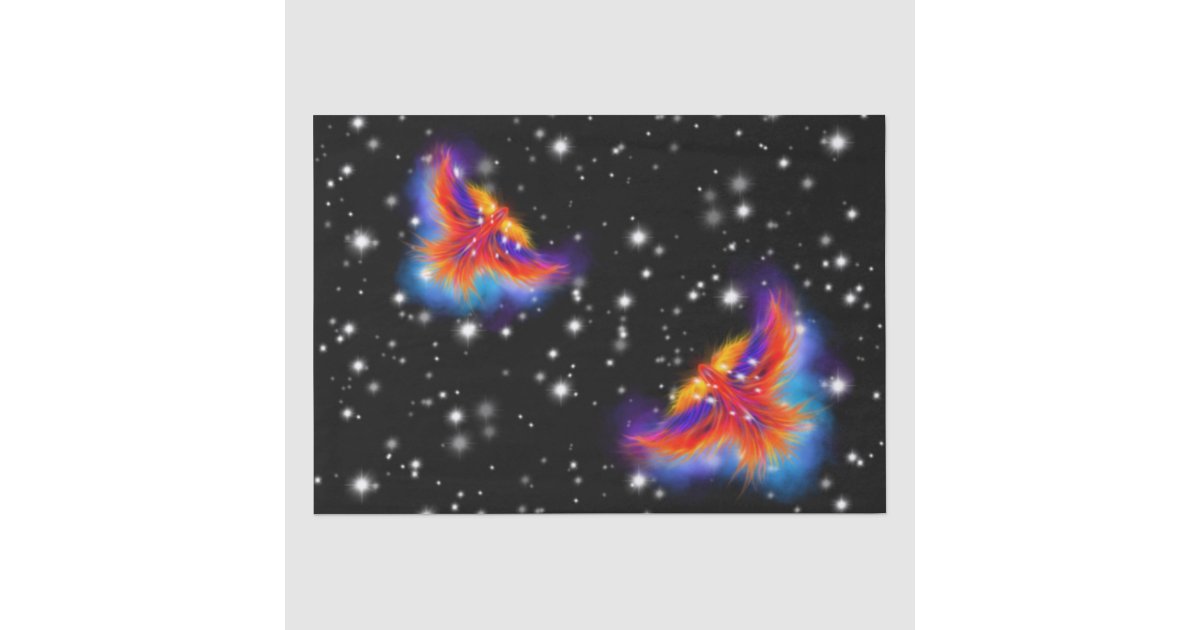 Space Phoenix Nebula Tissue Paper | Zazzle