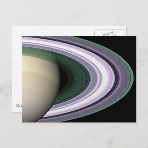 Space Photo Saturn's Rings Postcard | Zazzle