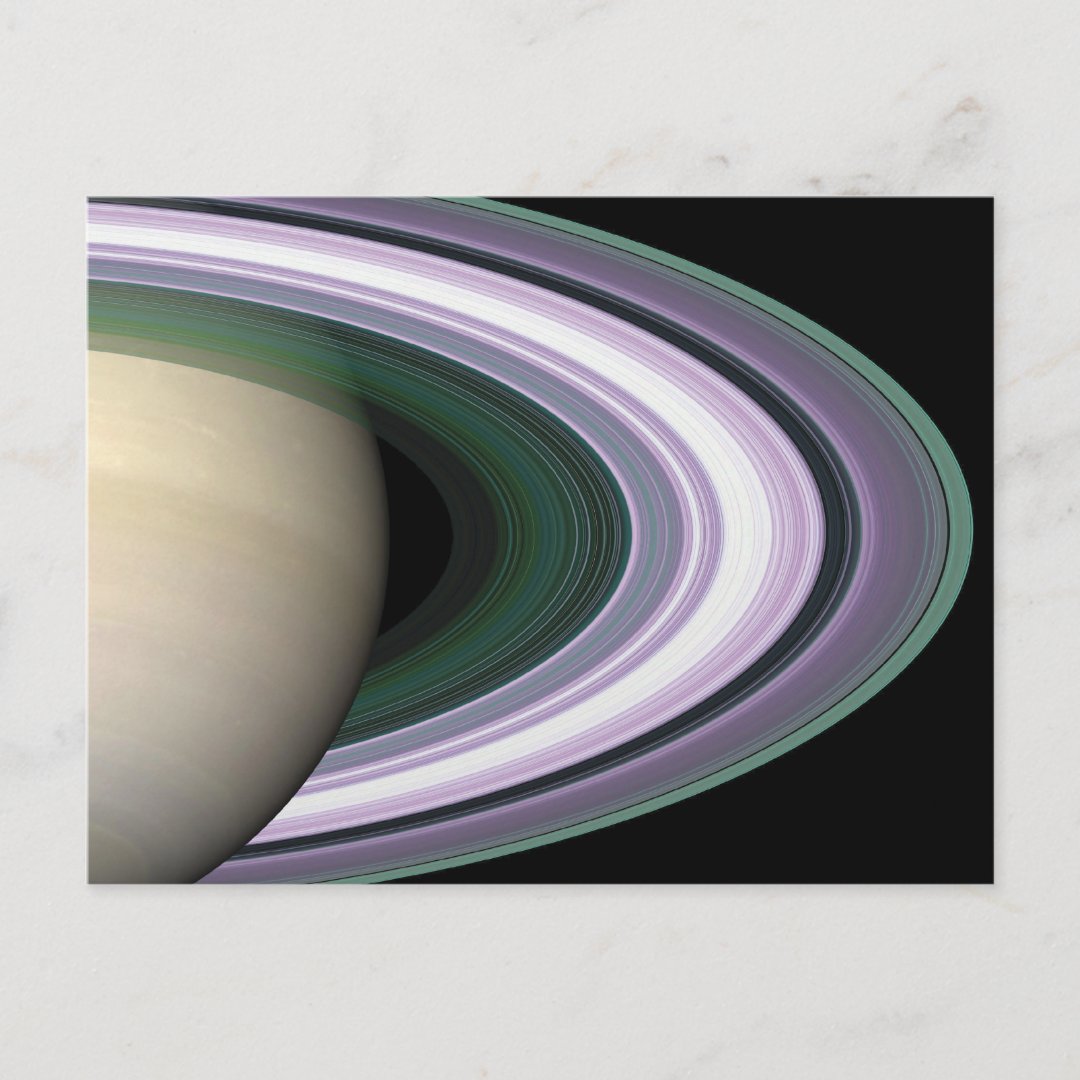 Space Photo Saturn's Rings Postcard | Zazzle