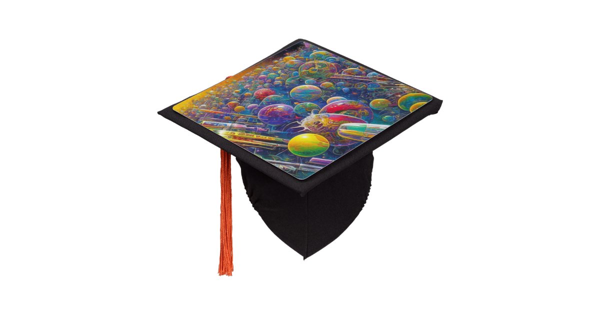 Space Race graduation cap | Zazzle