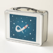 Space Rocket Launch in Space Metal Lunch Box | Zazzle