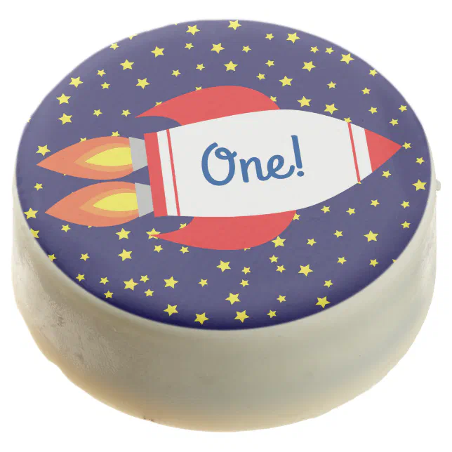Space Rocket Star Ship 1st Birthday Oreo Cookies | Zazzle