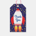 Space Rocket Star Ship 1st Birthday Party Gift Tags | Zazzle