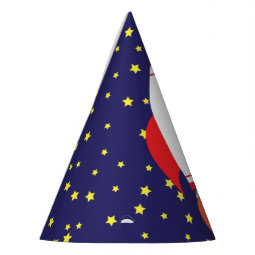 Space Rocket Star Ship 1st Birthday Party Hats | Zazzle