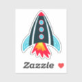 Space Rocket Sticker | Zazzle