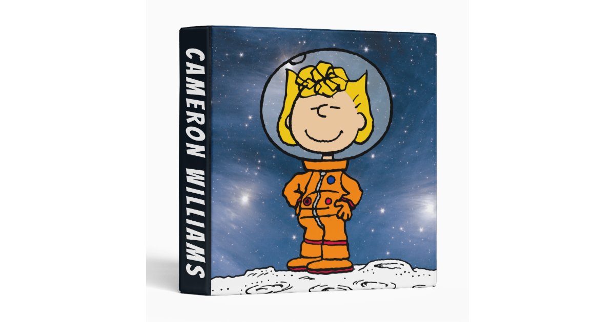 SPACE | Sally Astronaut 3 Ring Binder | Zazzle