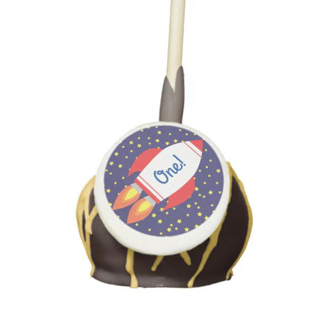 Space Ship Rocket Kids Birthday Party Cake Pops | Zazzle