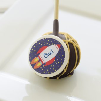 Space Ship Rocket Kids Birthday Party Cake Pops | Zazzle