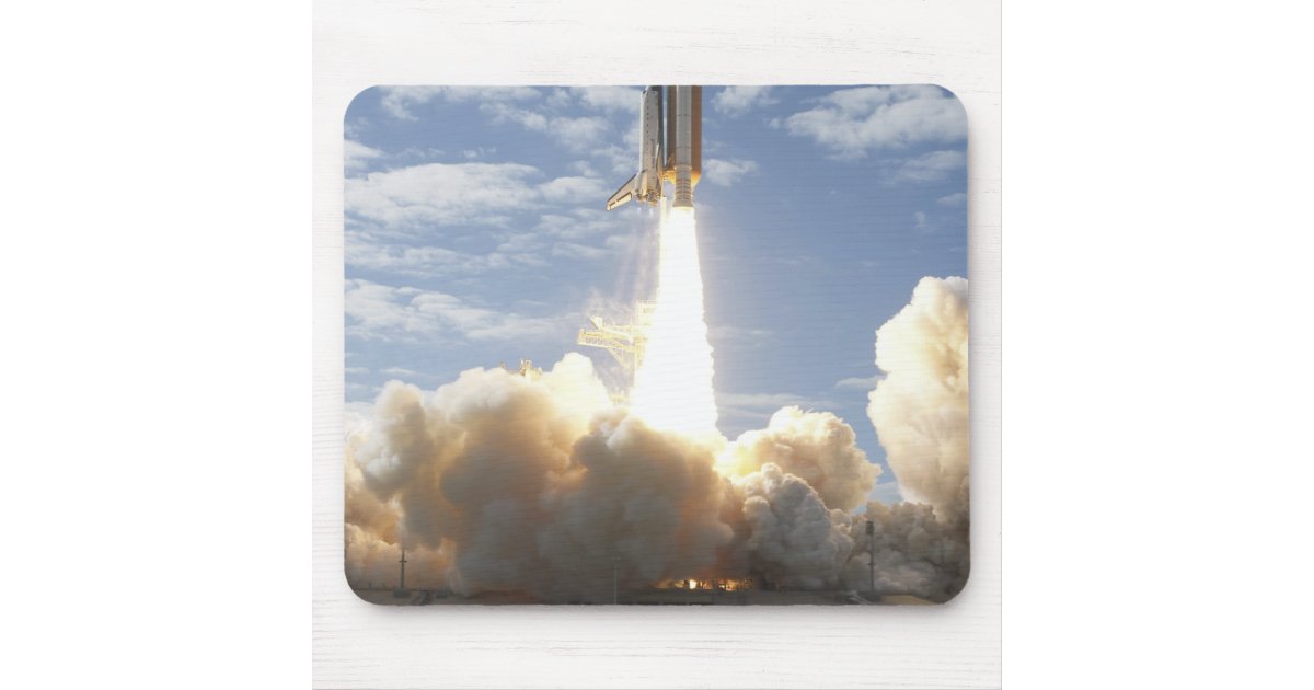 Space Shuttle Atlantis lifts off 10 Mouse Pad | Zazzle
