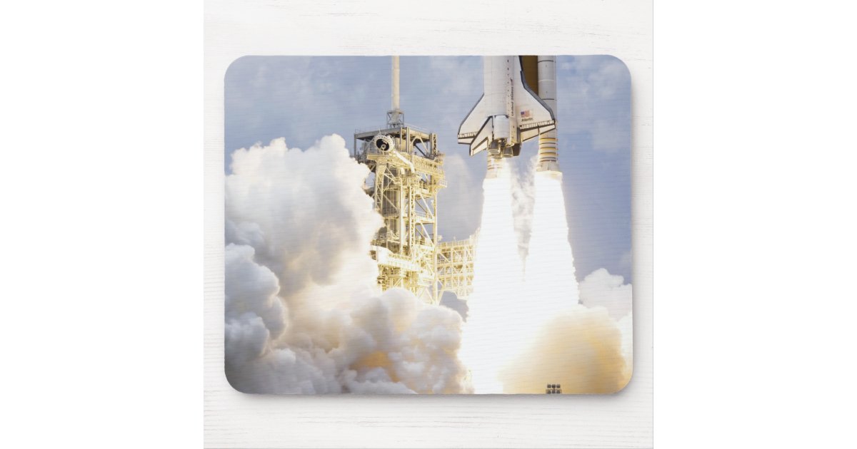 Space Shuttle Atlantis lifts off Mouse Pad | Zazzle
