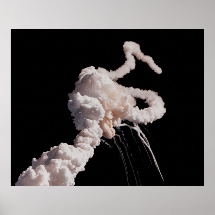 Space Shuttle Challenger Disaster Poster | Zazzle