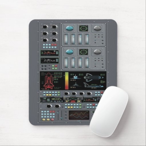 Space Shuttle Control Board Mouse Pad | Zazzle