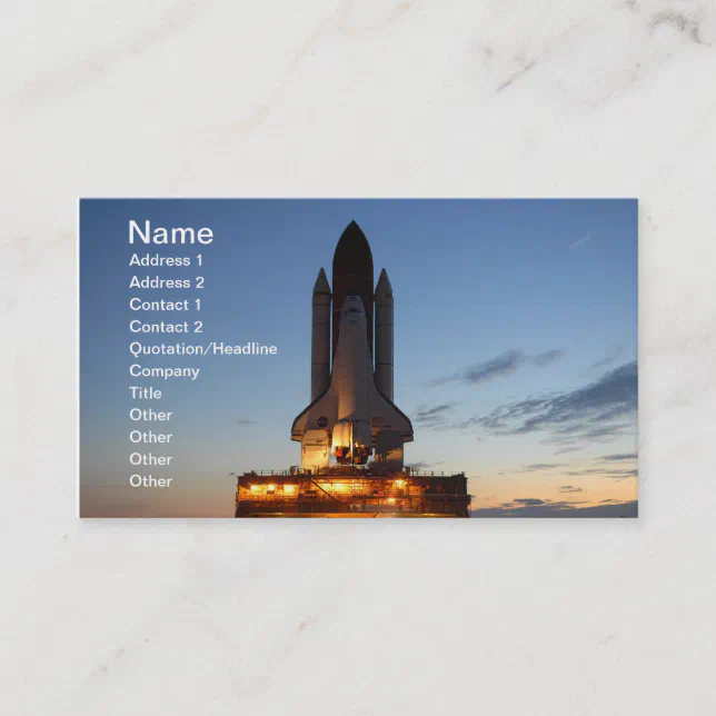 Space Shuttle Discovery Launch NASA Business Card | Zazzle