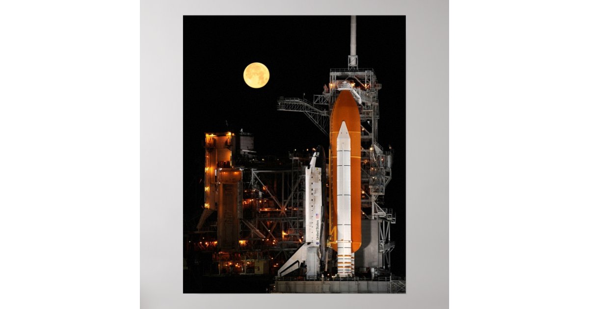 Space Shuttle Discovery Launch Pad Poster | Zazzle.com