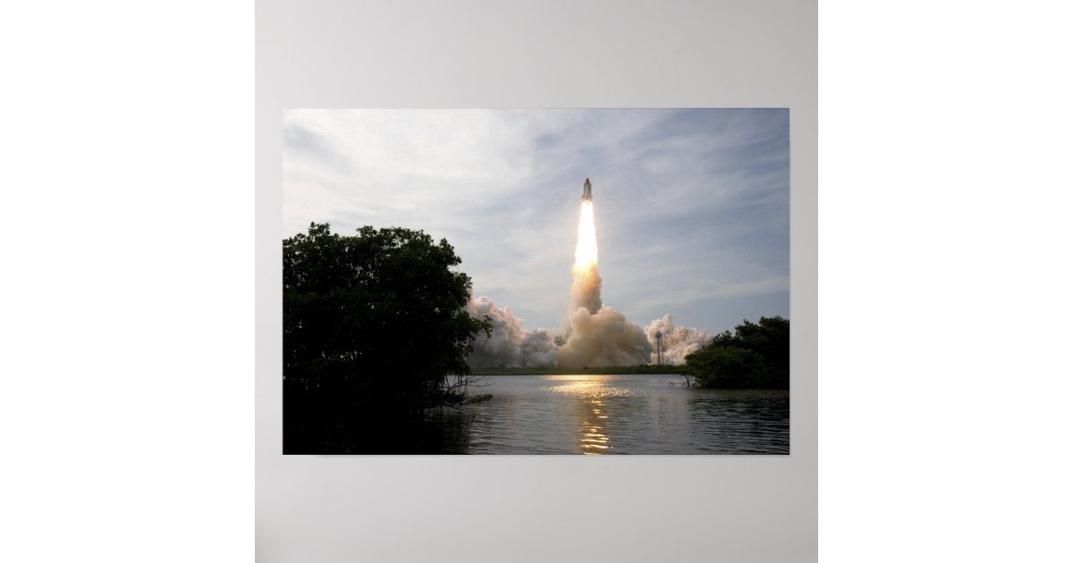 Space Shuttle Endeavor lifts off 2 Poster | Zazzle