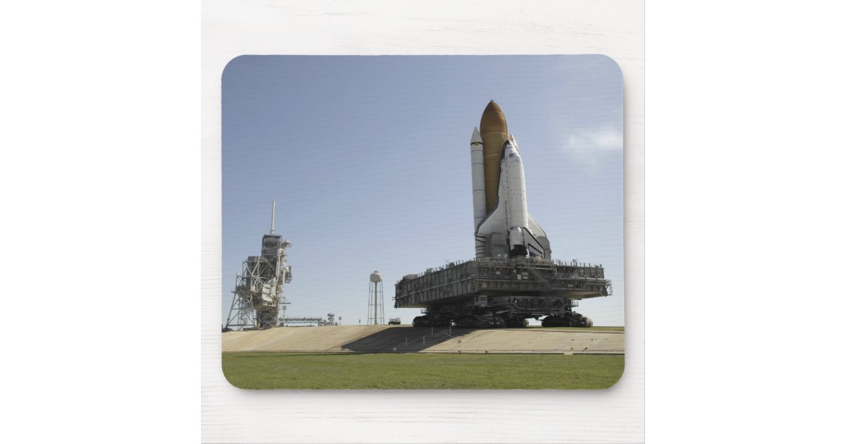 Space Shuttle Endeavour approaches the launch p Mouse Pad | Zazzle