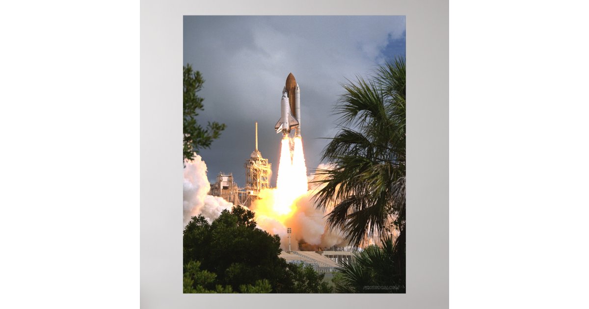 Space Shuttle Launch Poster | Zazzle