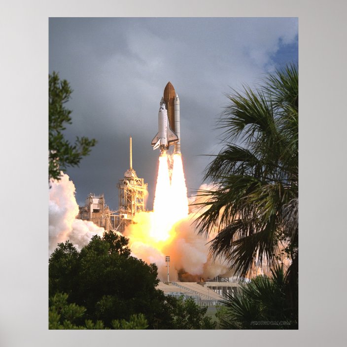 Space Shuttle Launch Poster | Zazzle.com