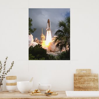 Space Shuttle Launch Poster | Zazzle