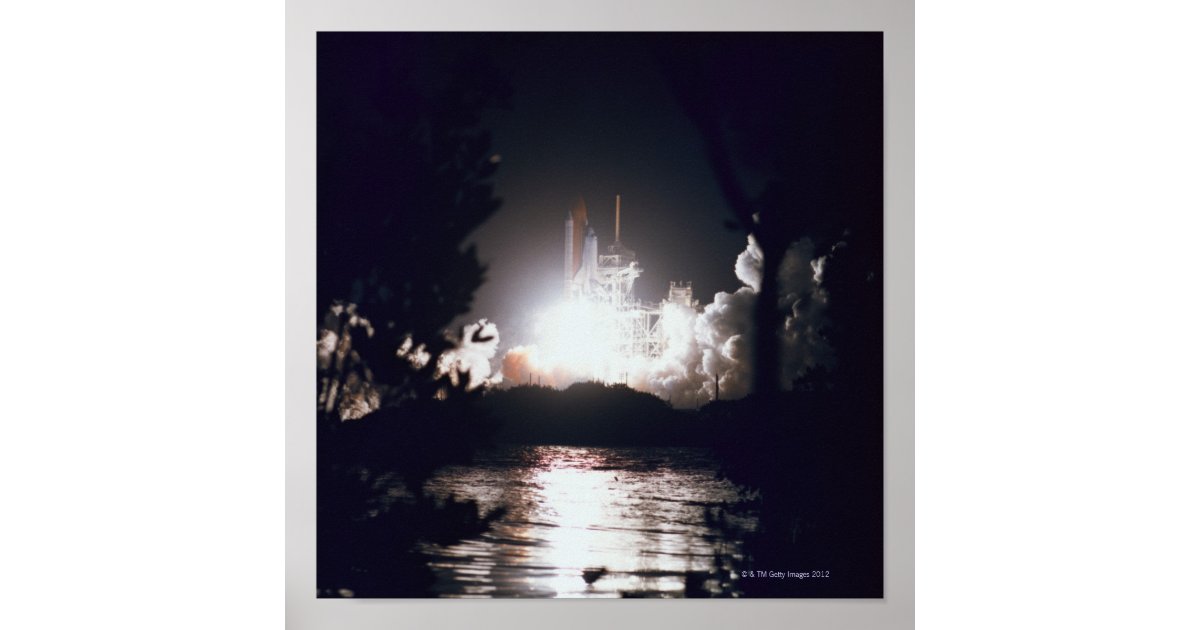Space Shuttle Launch Poster | Zazzle