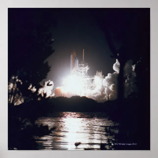 Space Shuttle Launch Poster | Zazzle